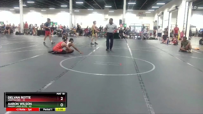 132 lbs Cons. Round 3 - Aaron Wilson, Finger Lakes Elite vs Delvan ...