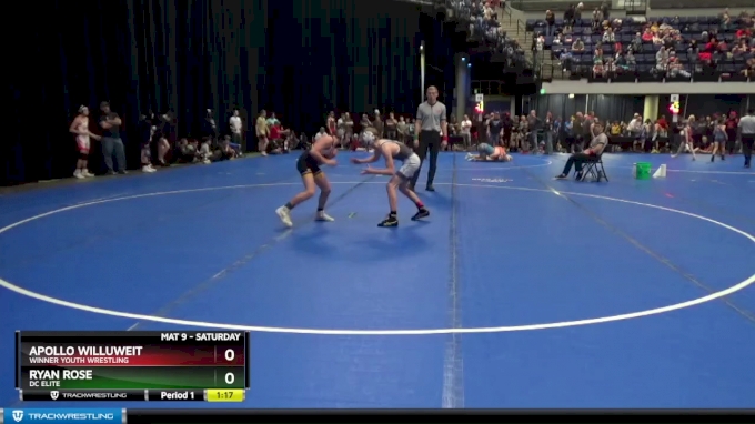 95 lbs Quarterfinal - Ryan Rose, DC Elite vs Apollo Willuweit, Winner ...