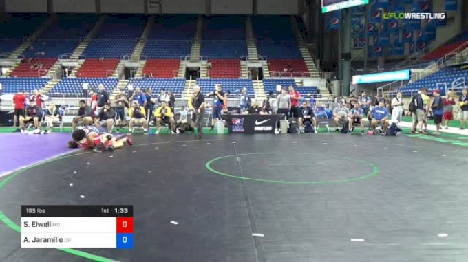 195 lbs Consi Of 16 #2 - Steven Elwell, Missouri vs Avery Jaramillo, Oregon