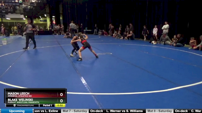 65 lbs Semifinal - Mason Leech, Immortal Athletics WC vs Blake Welinski ...