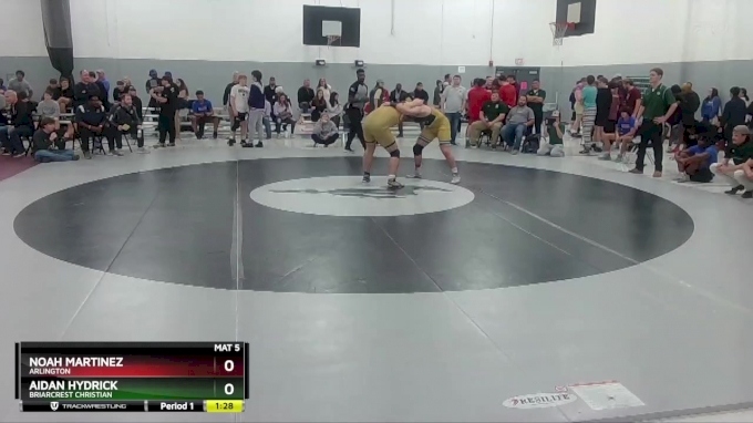 215 lbs Champ. Round 2 - Noah Martinez, Arlington vs Aidan Hydrick ...