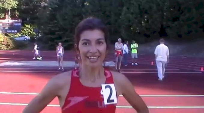 Grace Padilla happy with the time in Masters 3000m at Portland Track ...