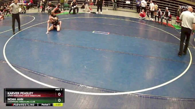 99 lbs 1st Place Match - Karver Peasley, Omak Wrecking Crew Wrestling ...
