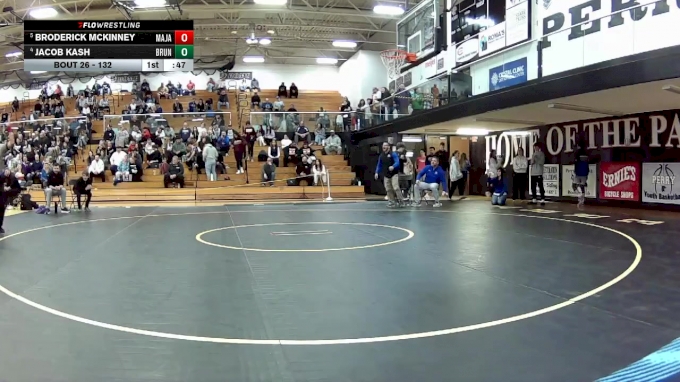 132 lbs Quarterfinal - Broderick McKinney, Mass. Jackson vs Jacob Kash ...