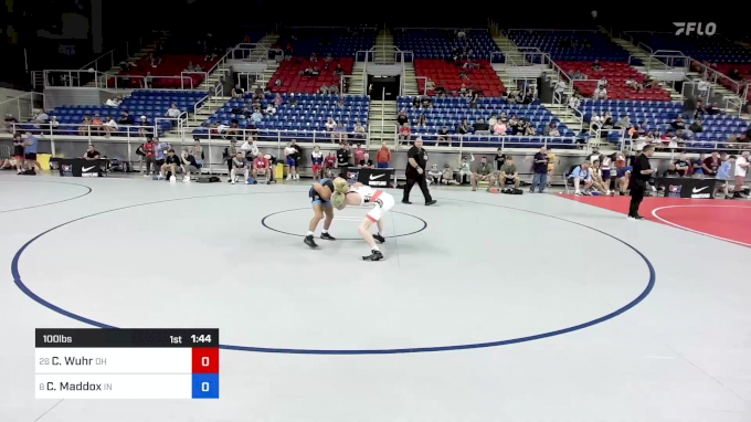 100 lbs Rnd Of 32 - Chance Wuhr, OH vs Connor Maddox, IN