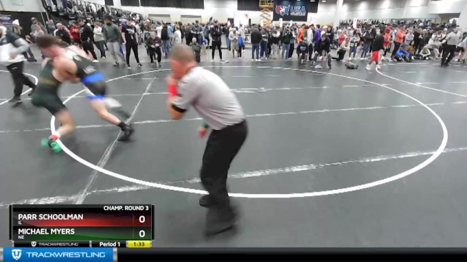 160 lbs Champ. Round 3 - Michael Myers, NE vs Parr Schoolman, IL