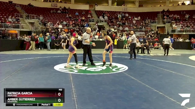 Girls 100 lbs Cons. Round 3 - Amber Gutierrez, Miyamura vs Patricia ...