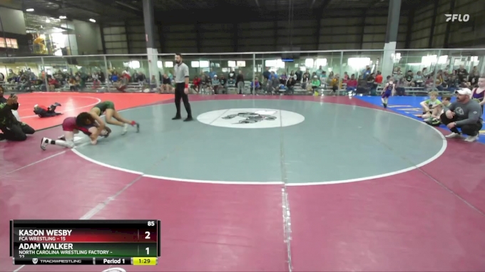 85 lbs Round 5 (6 Team) - Kason Wesby, FCA WRESTLING vs Adam Walker ...