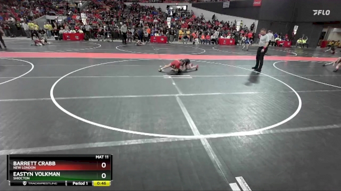 66 lbs Cons. Round 4 - Barrett Crabb, New London vs Eastyn Volkman ...