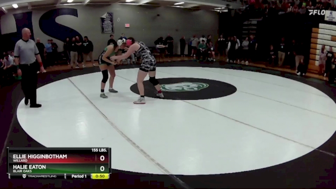 155 lbs. 5th Place Match - Halie Eaton, Blair Oaks vs Ellie ...