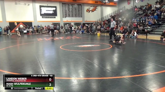 82 lbs Cons. Round 3 - Nash Wulfekuhle, DC Elite vs Landon Weber ...
