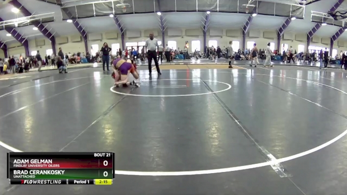 125 lbs Champ. Round 1 - Brad Cerankosky, Unattached vs Adam Gelman ...