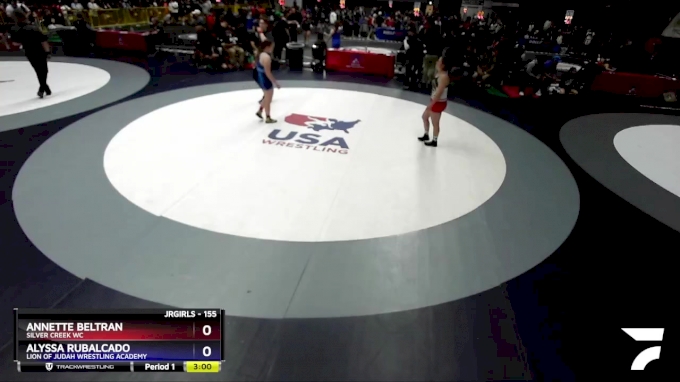 155 lbs Champ. Round 2 - Annette Beltran, Silver Creek WC vs Alyssa ...