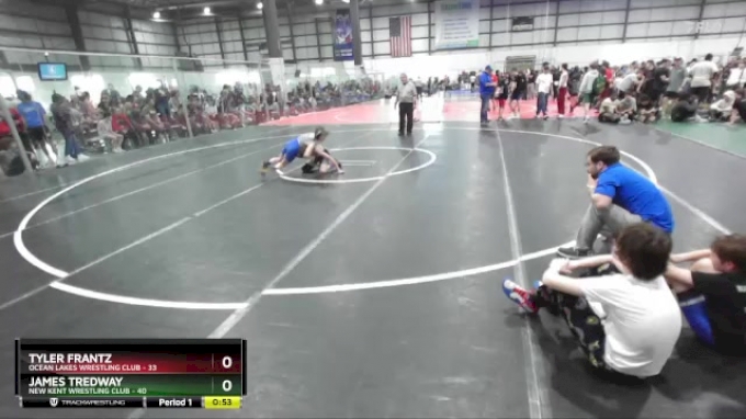 80 lbs Champ. Round 1 - Tyler Frantz, Ocean Lakes Wrestling Club vs ...
