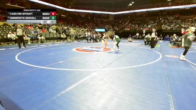 115 Class 1 lbs Cons. Semi - Carlynn Mynatt, Marshfield vs Emmersyn ...