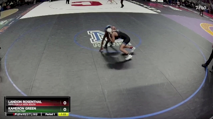 Semifinal - Landon Rosenthal, Papillion-La Vista South vs Kameron Green ...