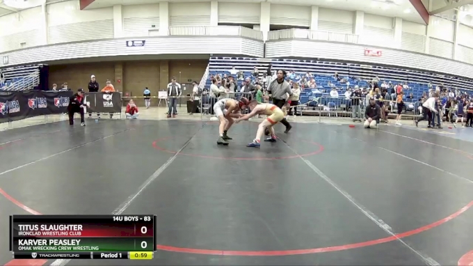 83 lbs Quarterfinal - Titus Slaughter, Ironclad Wrestling Club vs ...