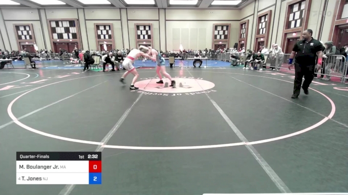 150 lbs Quarterfinal - Michael Boulanger Jr., Ma vs Trevor Jones, Nj
