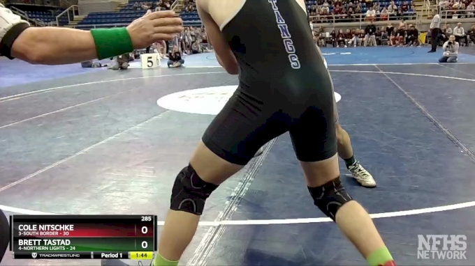 285 lbs Cole Nitschke, 3-South Border vs Brett Tastad, 4-Northern Lights