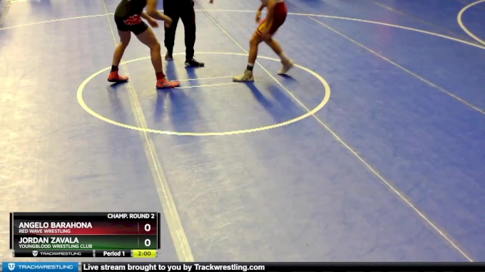 152 lbs Champ. Round 2 - Angelo Barahona, Red Wave Wrestling vs Jordan ...