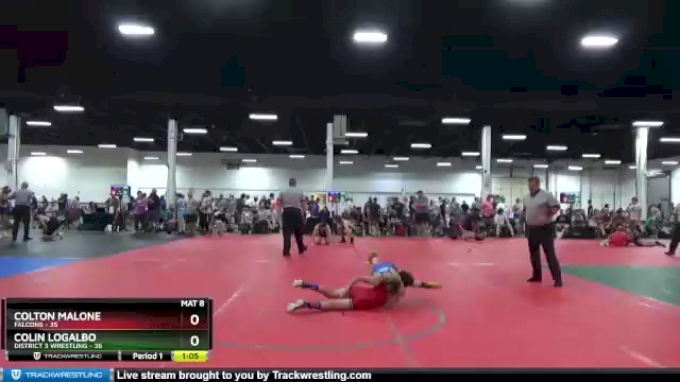 84 lbs Quarterfinal - Colin LoGalbo, District 3 Wrestling vs Colton ...