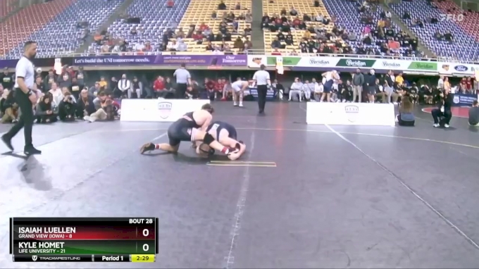 184 lbs Placement Matches (16 Team) - Isaiah Luellen, Grand View (Iowa ...