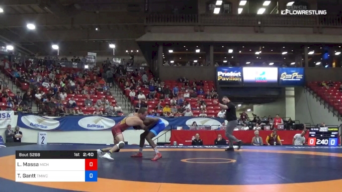 74 kg Quarters - Logan Massa, Michigan vs Thomas Gantt, TMWC/ WOLFPACK WC