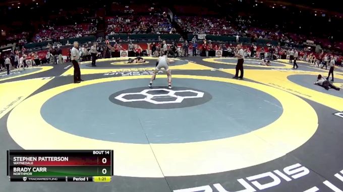 D3-113 lbs Champ. Round 1 - Stephen Patterson, Waynedale vs Brady Carr ...