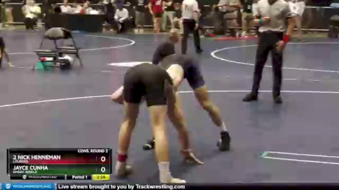 141 lbs Cons. Round 2 - 2 Nick Henneman, Lourdes vs Jayce Cunha, Embry ...