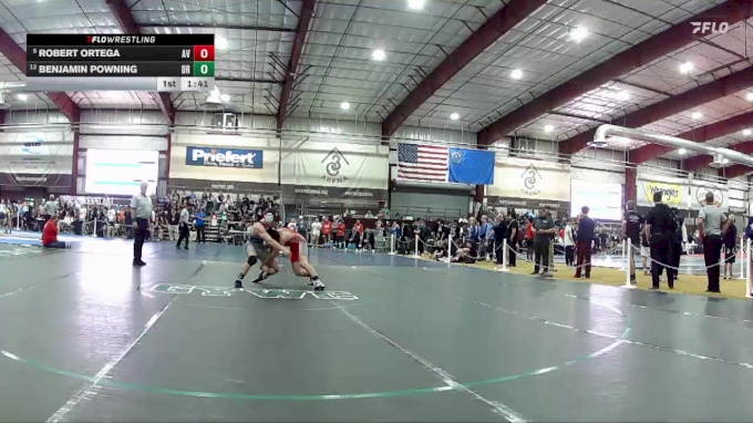 132 lbs Champ. Round 1 - Robert Ortega, Arbor View vs Benjamin Powning ...
