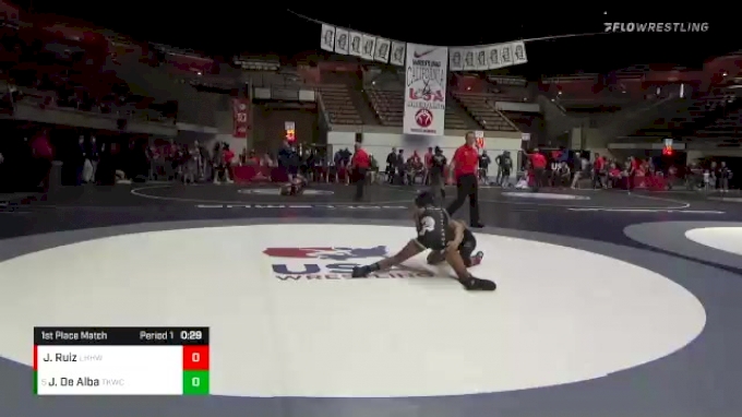 110 lbs 1st Place Match - Jeremy De Alba, Total Kaos Wrestling Club vs ...