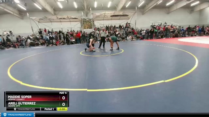 155 lbs Champ. Round 1 - Areli Gutierrez, Adams City vs Maddie Soper ...