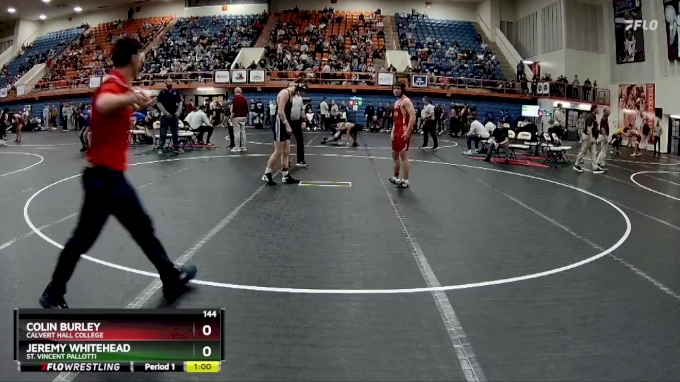 144 lbs Cons. Round 2 - Jeremy Whitehead, St. Vincent Pallotti vs Colin ...