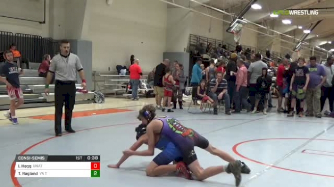 100 lbs Consolation - Isaac Hegg, Unattached vs Trace Ragland, VA Team ...