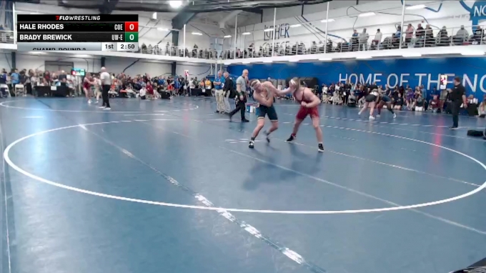 Elite 165 lbs Champ. Round 2 - Hale Rhodes, Coe vs Brady Brewick ...