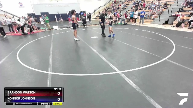 157 lbs Cons. Round 3 - Brandon Watson, IL vs Konnor Johnson, ND