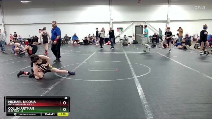 72 lbs Round 5 (8 Team) - Michael Nicosia, Mat Assassins Black vs ...