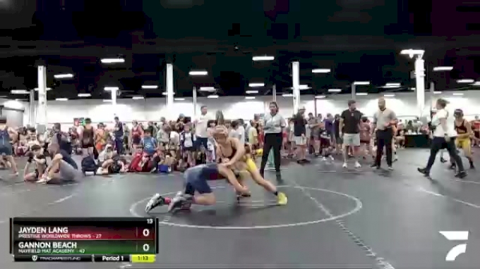 110 lbs Round 2 (4 Team) - Gannon Beach, Mayfield Mat Academy vs Jayden ...