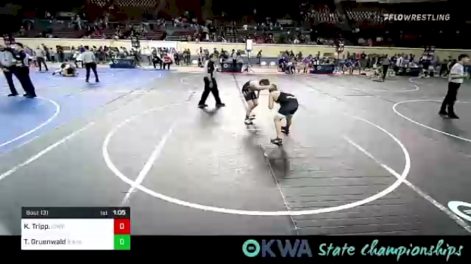 131 lbs 2nd Place - Keegan Tripp., Checotah Matcats vs Trent Gruenwald ...