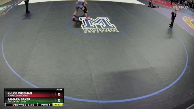 Cons. Semi - Samara Baker, Lincoln East Girls vs Khloe Wiseman, Adams ...