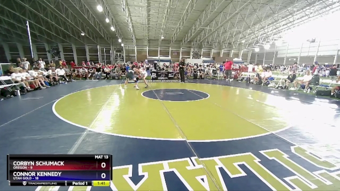 190 lbs Quarterfinals (8 Team) - Corbyn Schumack, Oregon vs Connor ...
