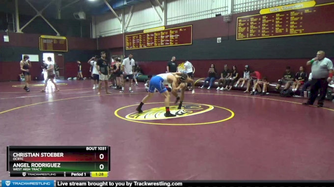 155 lbs Champ. Round 1 - Christian Stoeber, OCRTC vs Angel Rodriguez ...