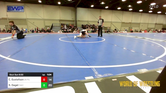 92 lbs Semifinal - Case Gustafson, Untouchables 12u PURPLE vs Samuel ...