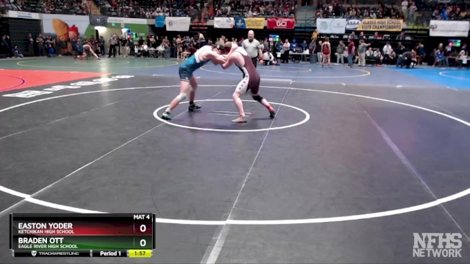189 lbs Champ. Round 1 - Braden Ott, Eagle River High School vs Easton ...