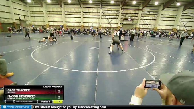 288 lbs Champ. Round 3 - Gage Thacker, Murray vs Mason Hendricks, Green ...