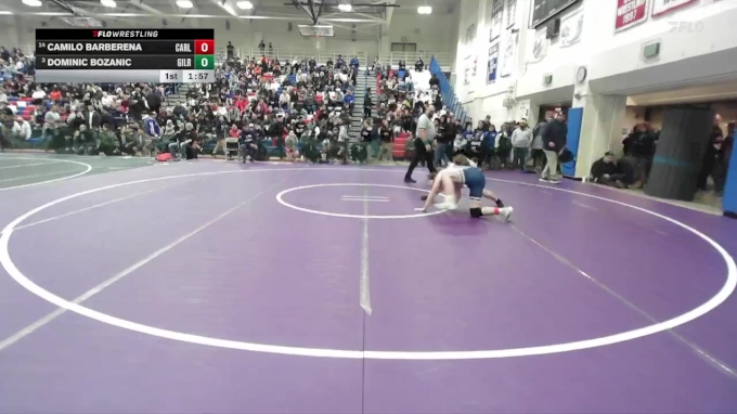 Boys 144 lbs Champ. Round 1 - Dominic Bozanic, Gilroy Boys vs Camilo ...