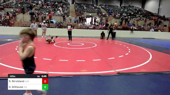 46 lbs Quarterfinal - Stephen Strickland, Junior MatDogs Wrestling vs ...