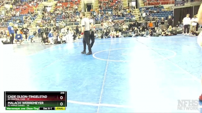 215 lbs Wb 1 - Mitchell Melander, E4-Central Cass vs Zach Lilly, E2 ...