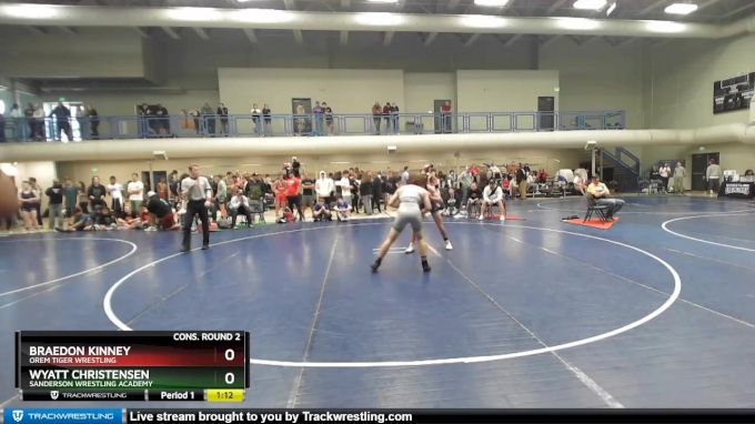 126 lbs Cons. Round 2 - Braedon Kinney, Orem Tiger Wrestling vs Wyatt ...