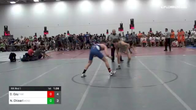 120 lbs Rr Rnd 1 - Dylan Coy, Tiger Wc vs Nick Chisari, WEST MORRIS ...